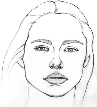 How to Draw the Front View Portrait – Kevin McCain Studios