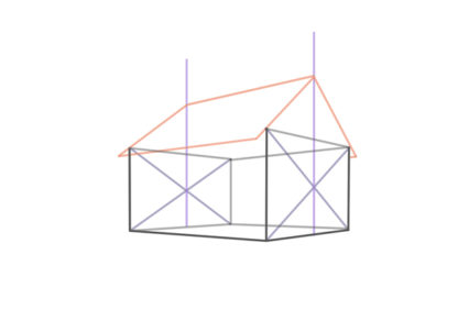 Perspective: How to Draw a House with a Rooftop – Kevin McCain Studios
